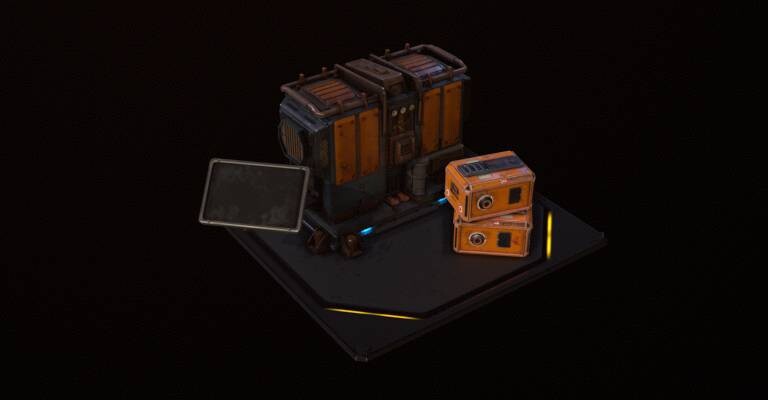 ArtStation - Orange team crates