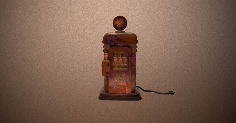 ArtStation - Double Tap - Retro Vending machine