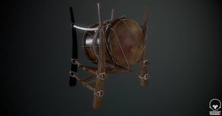 ArtStation - War Drum with stand