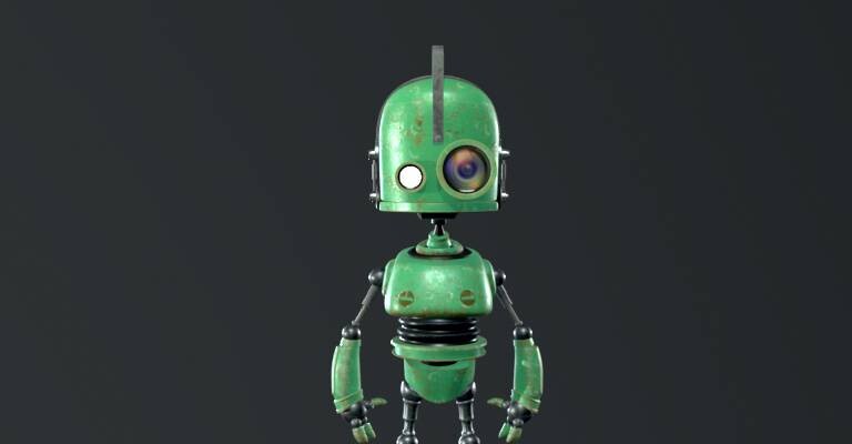 ArtStation - Stylised Robot 3d Model