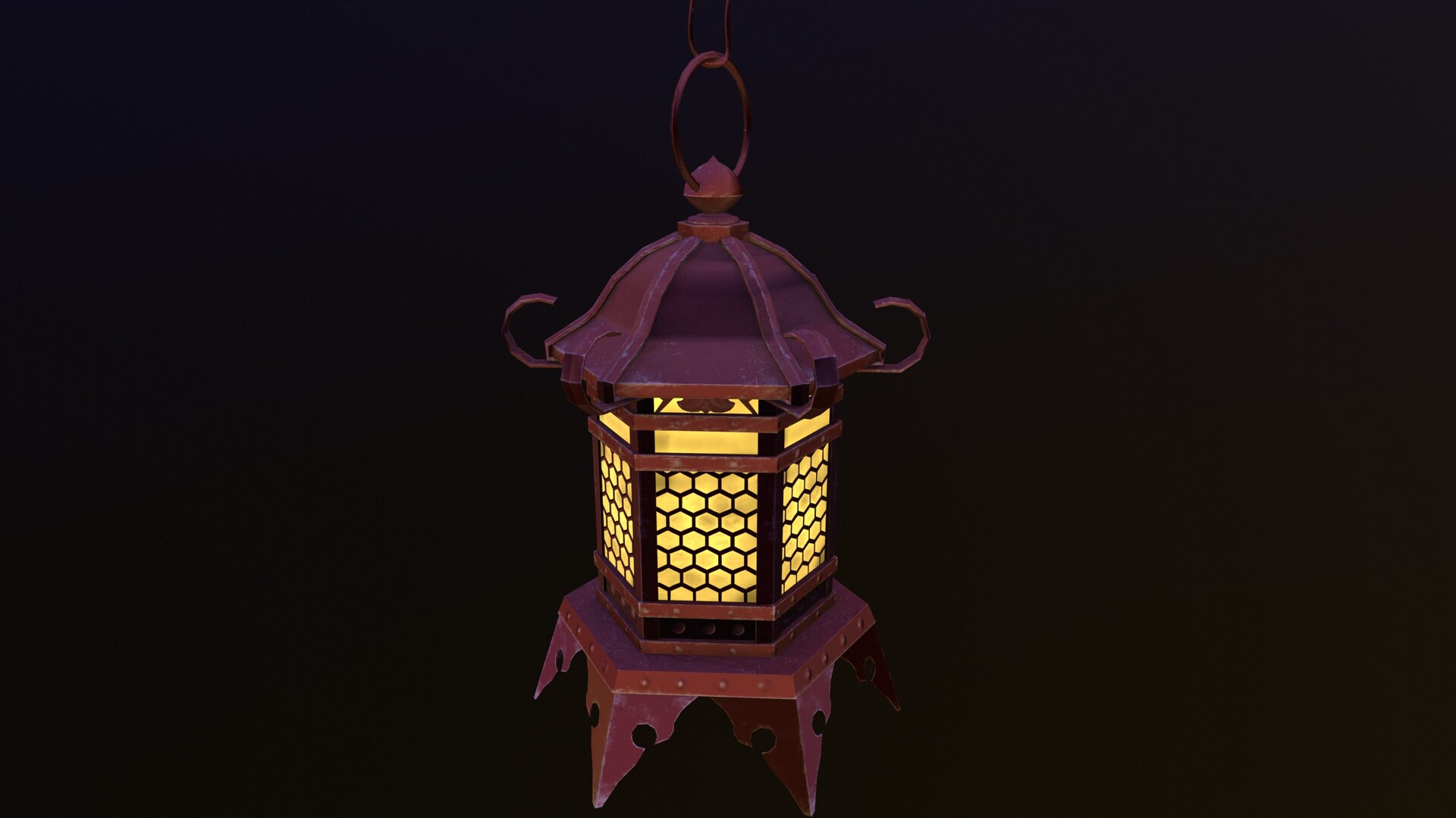ArtStation - Chinese metal lantern