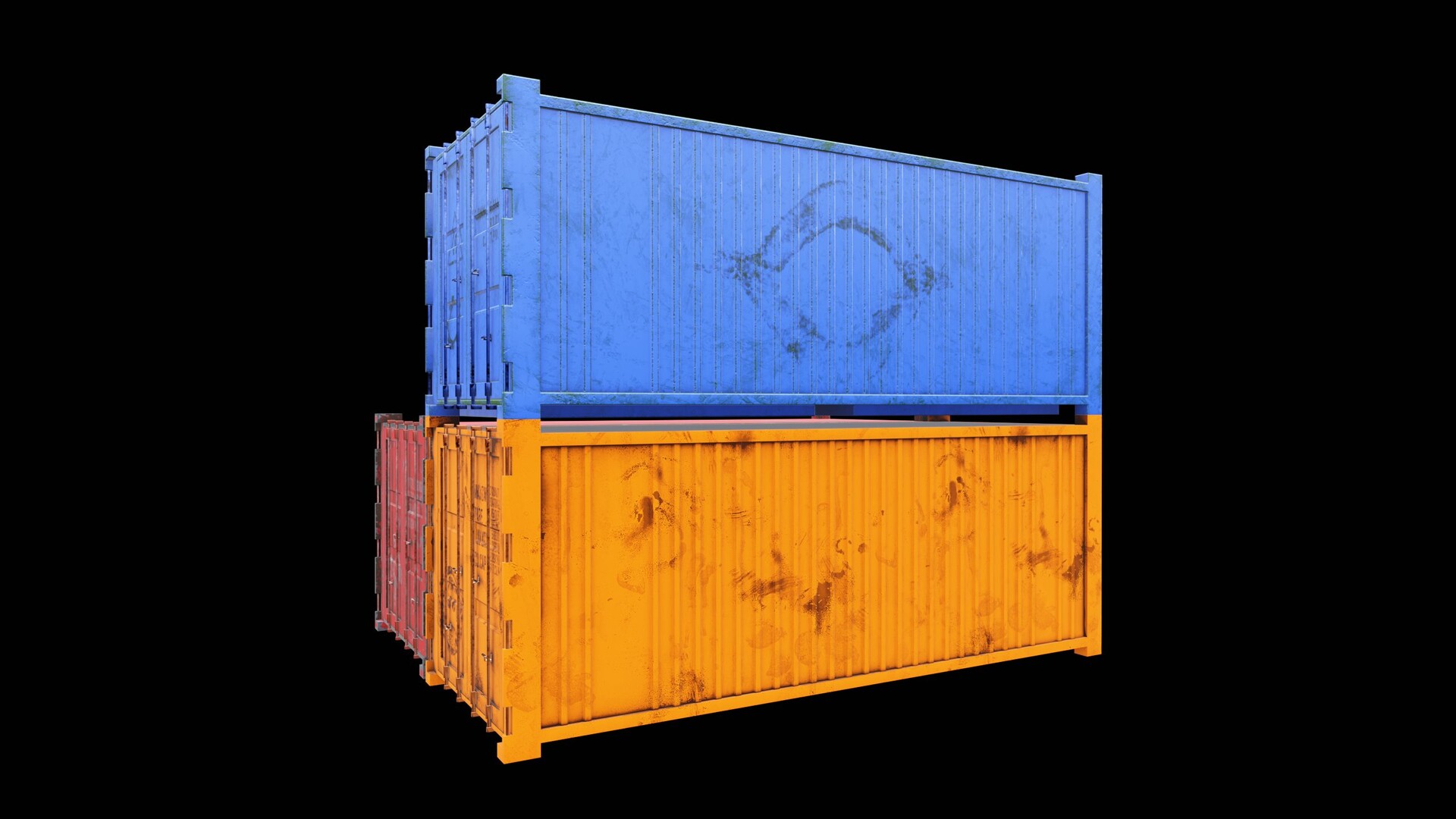 ArtStation - low_poly container model _1