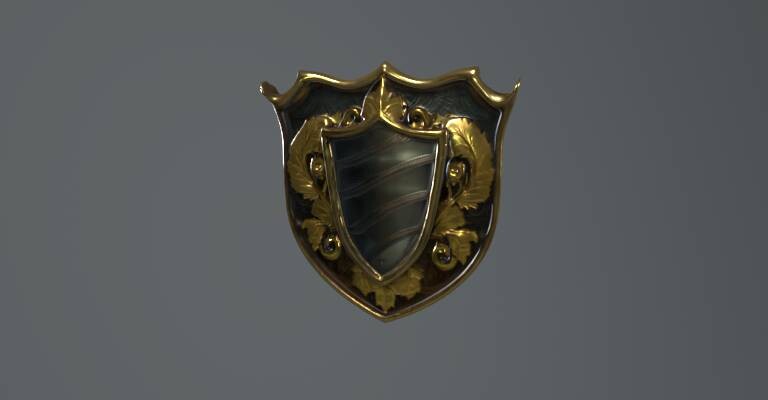 ArtStation - Gold Shield