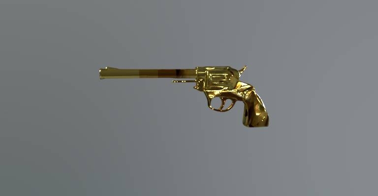 ArtStation - Gold Pistol