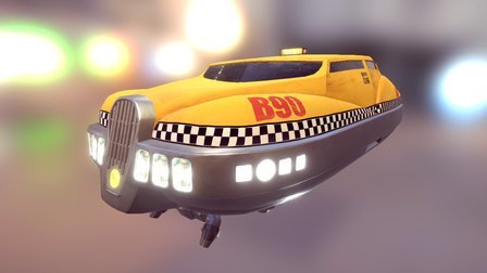 ArtStation - The Fifth Element - Korben's Taxi (WIP)