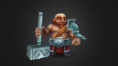 ArtStation - Low poly Dwarf