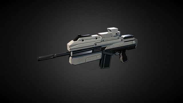 ArtStation - Low Poly - Assault Rifle