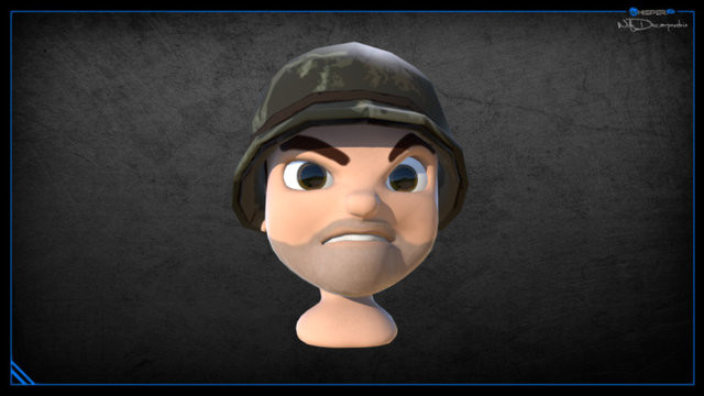 ArtStation - Morpher Animated Face - Military Cartoon Hartman