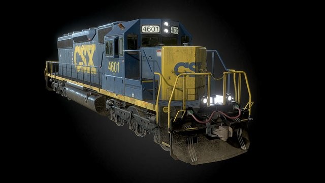ArtStation - Electro-Motive Diesel SD40-2