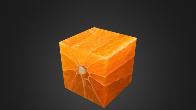 ArtStation - Texturing Exercise Box Orange