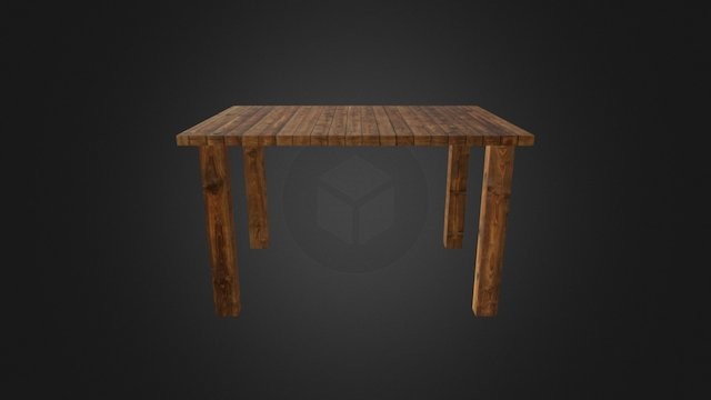 ArtStation - Wooden table|Ancient 3D Environment