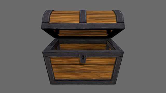 ArtStation - Hand Painted Wooden Chest