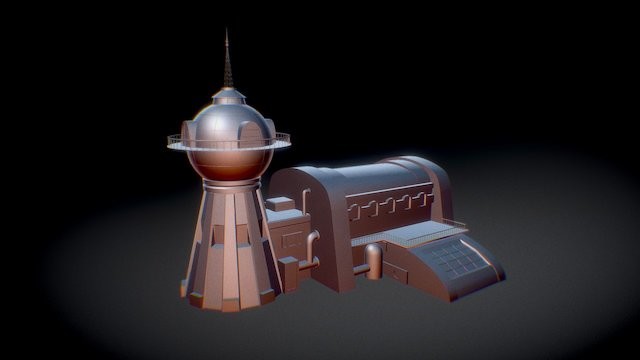 ArtStation - Planet Express building