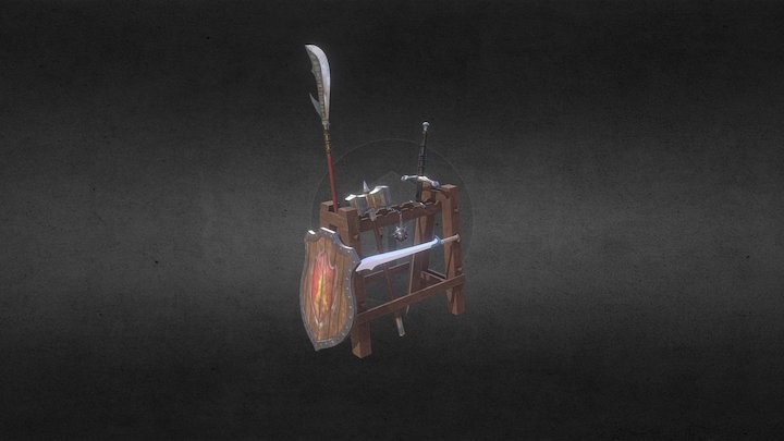 ArtStation - Weapons Rack