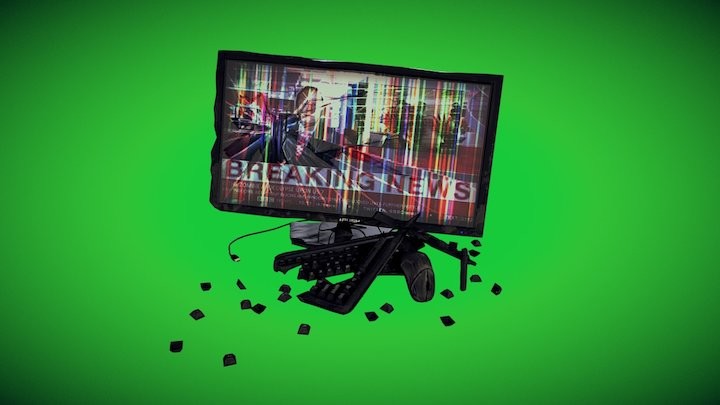 ArtStation - Broken Monitor