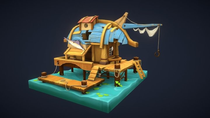 ArtStation - Fish house!