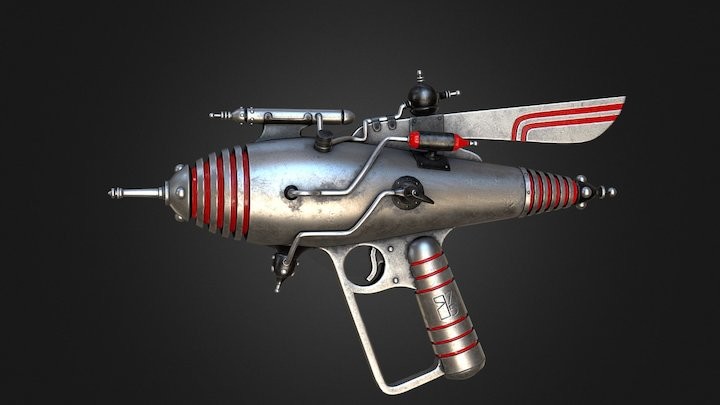 ArtStation - Pearce 75 atom ray gun