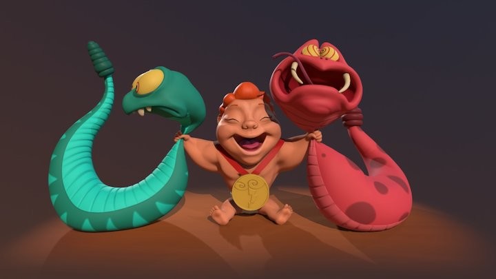 ArtStation - Baby Hercules