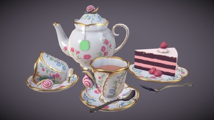 ArtStation - Tea Set