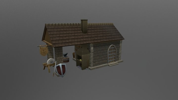 ArtStation - Hand painted forge