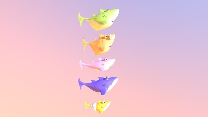 ArtStation - 3D sharks project