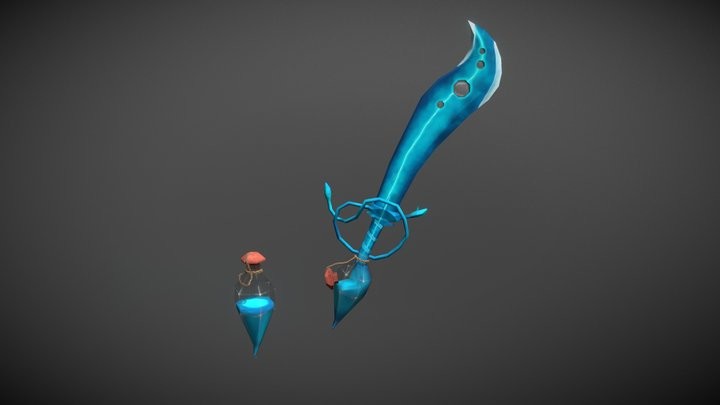 ArtStation - Elemental Water Sword - Mod AoB's Twitter Art Challenge ...