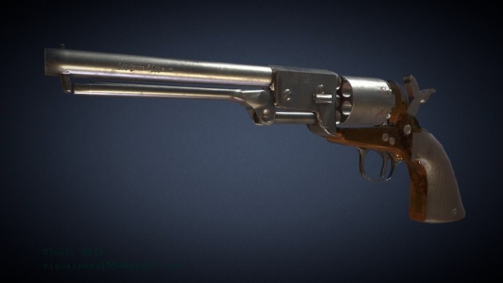 ArtStation - Colt Navy Revolver
