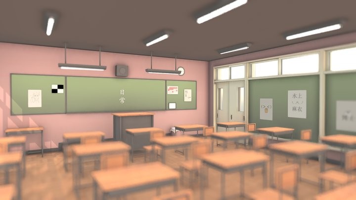 ArtStation - Classroom [Nichijou]