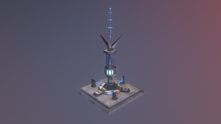 ArtStation - Sci-fi transmitter tower