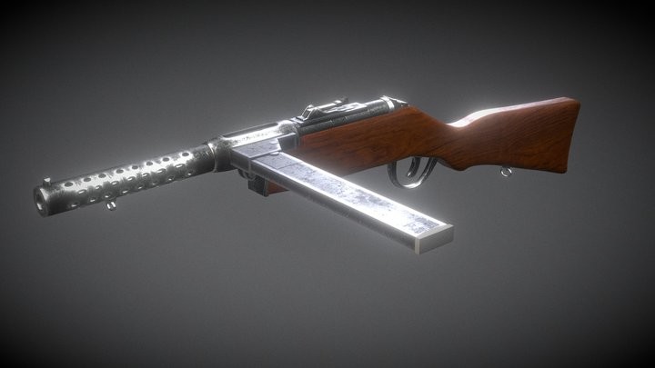 ArtStation - German WW2 Schmeisser MP-28