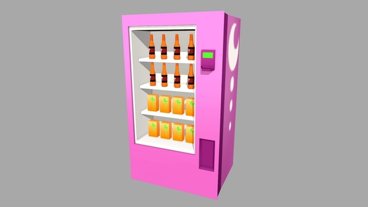 ArtStation - Low Poly Vending Machine