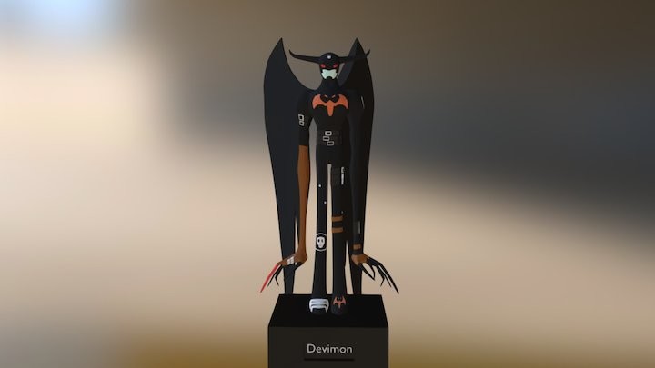 ArtStation - Digimon: Devimon 3D Blender