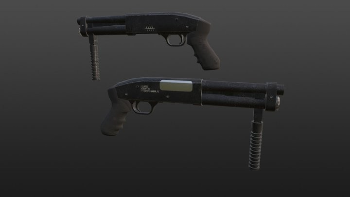 ArtStation - 12 Gauge Shorty Shotgun