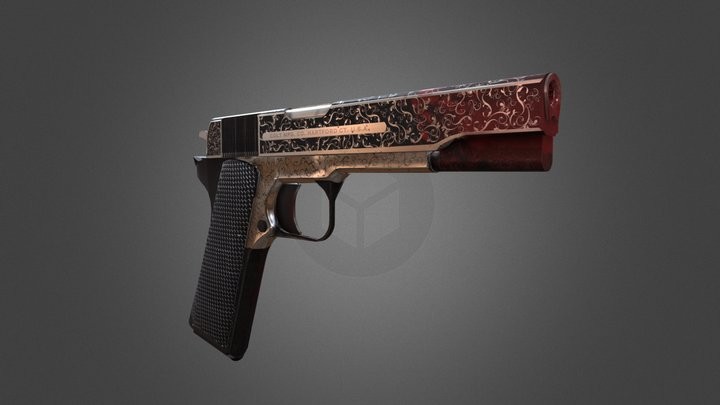 ArtStation - Decorative Colt .45 1911