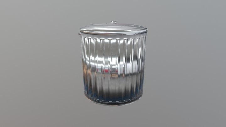 ArtStation - Metal Trash Can