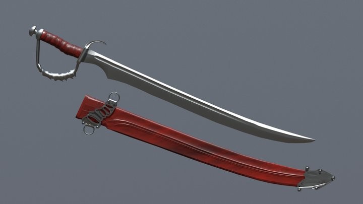 ArtStation - Decorated PIrate Cutlass