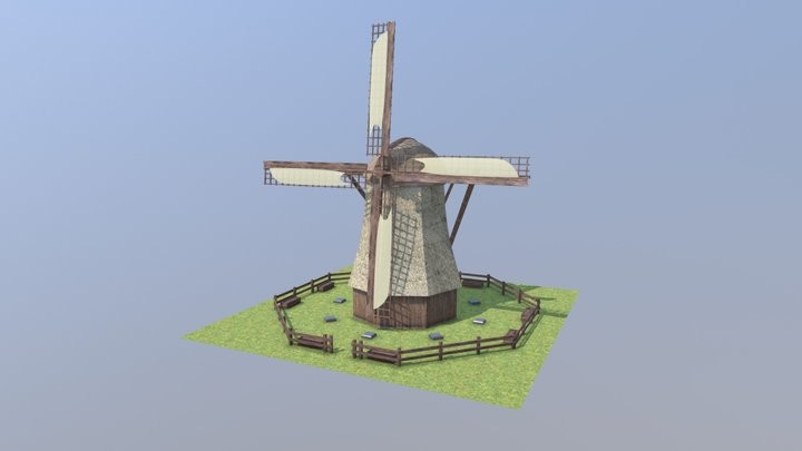 ArtStation - Dutch Windmill