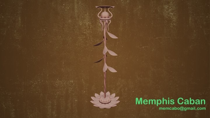 ArtStation - Fantasy Lamp Post