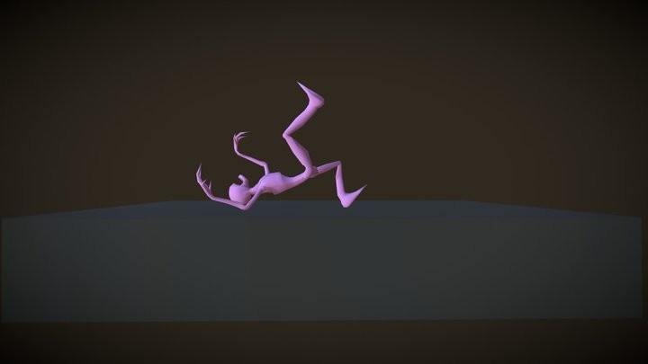 ArtStation - Fall Back Damage Animation - Spectro Character