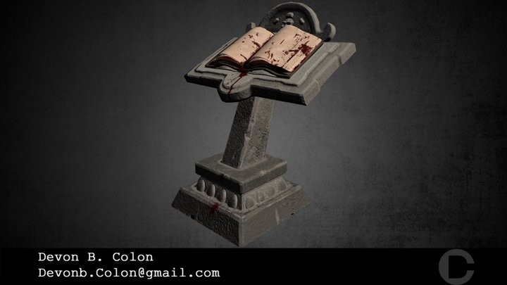 ArtStation - Lore Book Stand
