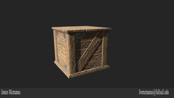 ArtStation - 3D Wooden Box