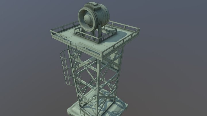 ArtStation - Military Watch Tower (Read Description)