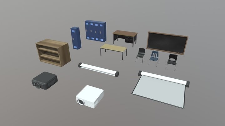 ArtStation - School Classroom Asset Pack