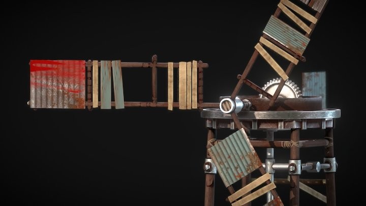 ArtStation - [speed modeling] Rust Windgen