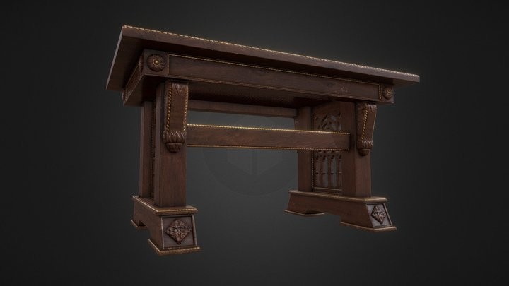 ArtStation - Gothic Desk