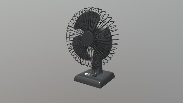 ArtStation - Household Table Fan + Animation