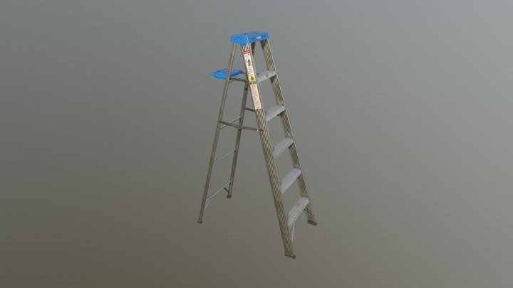 ArtStation - Highly Detailed/Optimized Step Ladder (game model)