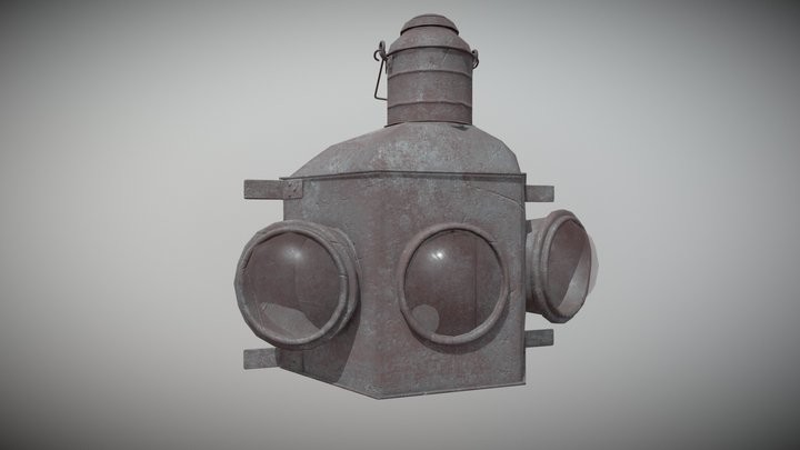 ArtStation - Railroad Lantern | Low Poly