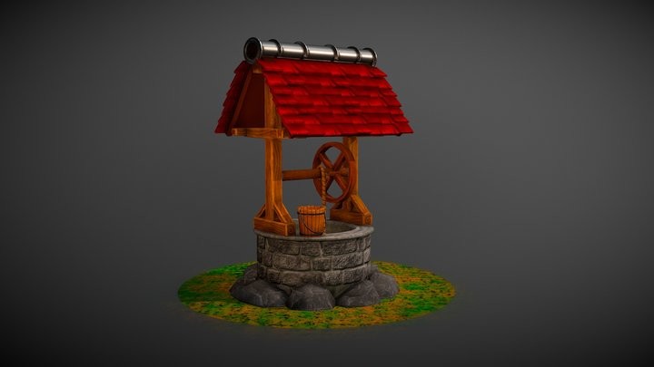 ArtStation - Stylized Stone Well