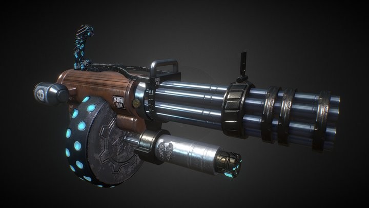 ArtStation - Machine gun(game)
